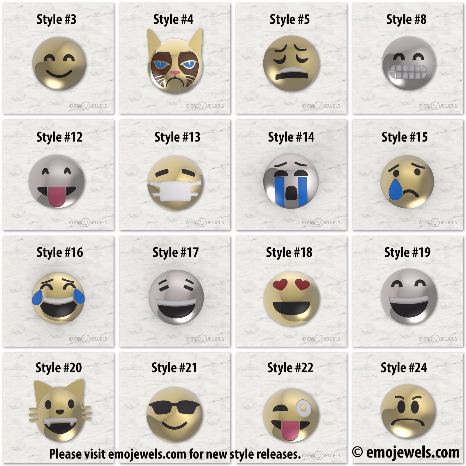 Emoji Faces-Convertible - The Crystal Pineapple