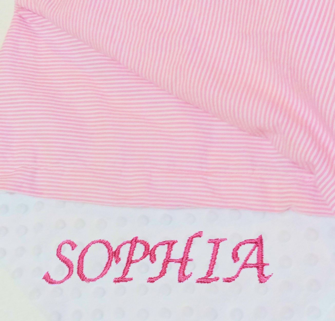 pink seer sucker sophia new - The Crystal Pineapple